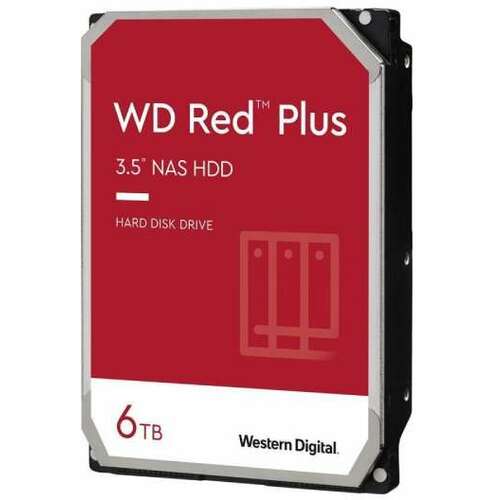 WD 6TB 3.5" SATA III 256MB IntelliPower WD60EFPX Red Plus