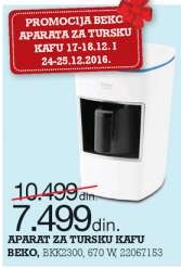 Aparat za tursku kafu Beko BKK2300, Beko