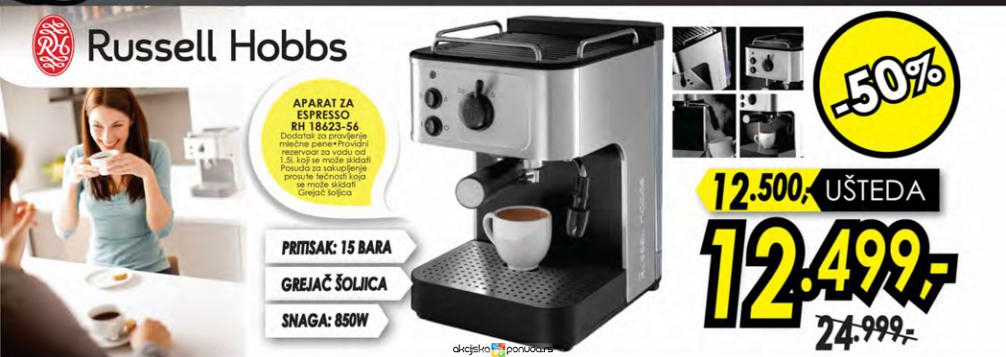 Aparat za espresso RH 18623-56, Russell Hobbs