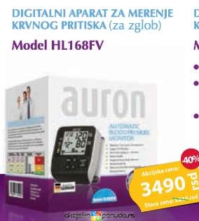 Digitalni aparat za merenje krvnog pritiska za zglob Auron HL168FV, Auron