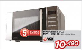 Mikrotalasna rerna VOX MWH-GD21 IX, Vox