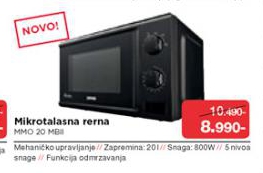 Mikrotalasna rerna Gornje MMO 20, Gorenje