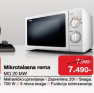 Mikrotalasna rerna Gorenje MO 20 MW, Gorenje