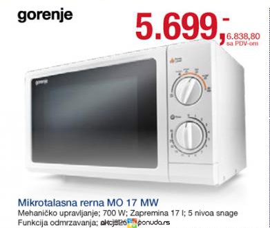 Mikrotalasna rerna MO 17 MW, Gorenje