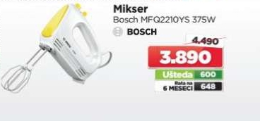 Ručni mikser Bosch MFQ2210YS 375W, Bosch