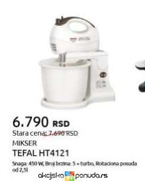 Mikser sa posudom Tefal HT4121, Tefal