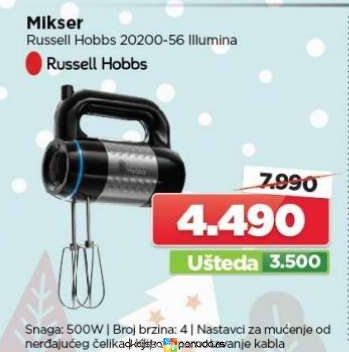 Ručni mikser Russell Hobbs Illumia, 20200-56, Russell Hobbs