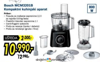 Multipraktik Bosch MCM3201B kompaktni kuhinjski aparat, Bosch