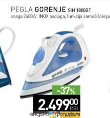 Pegla Gorenje, SIH1800BT, Gorenje