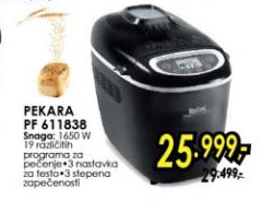 Aparat za pečenje hleba mini pekara Tefal PF611838, Tefal