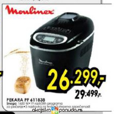 Moulinex aparat za pečenje hleba mini pekara PF 611838, Moulinex