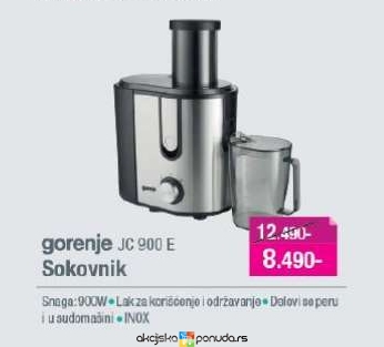 SOkovnik Gorenje JC900E, Gorenje