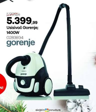 Gorenje usisivač 1400W, Gorenje