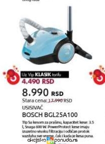 Usisivač Bosch BGL25A100, Bosch