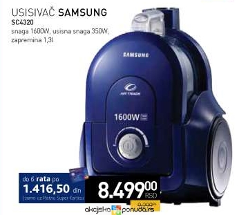 Usisivač Samsung, SC4320, Samsung