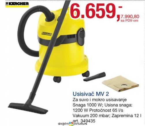 Ovalna kofa Karcher MV2, Karcher