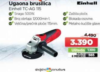 Einhell uaona brusilica TC-AG 115, Einhell