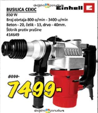 Einhell Čekić bušilica 850W, Einhell