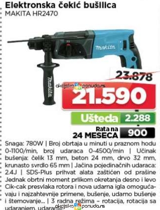 Čekić bušilica Makita HR2470, Makita