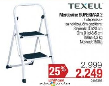 Merdevine sa 2 stepenika Supermax 2 Texell, Texell