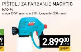 Pištolj za farbanje Machtig MAC-74, Machtig alati