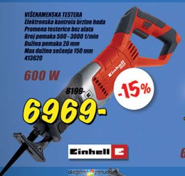 Višenamenska testera Einhell 600W, Einhell