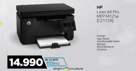 Štampač HP Laser Jet Pro MFP M125a, HP