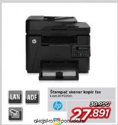 Štampač HP LaserJet M225dn skener kopir fax LAN ADF, HP