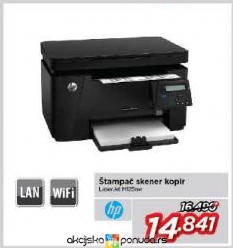 Štampač HP LaserJet M125nw skener kopir LAN WiFi, HP