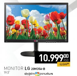 Monitor LG 20M35A-B, ekran 19,5", LG