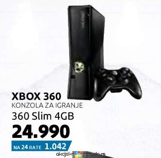 XBOX 360 slim 4GB konzola za igranje , Xbox