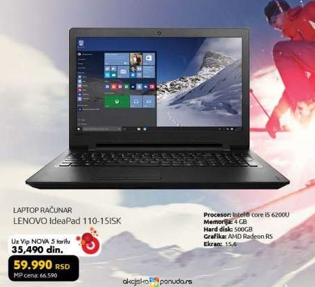 Laptop Lenovo IdeaPad 110-15ISK, Lenovo