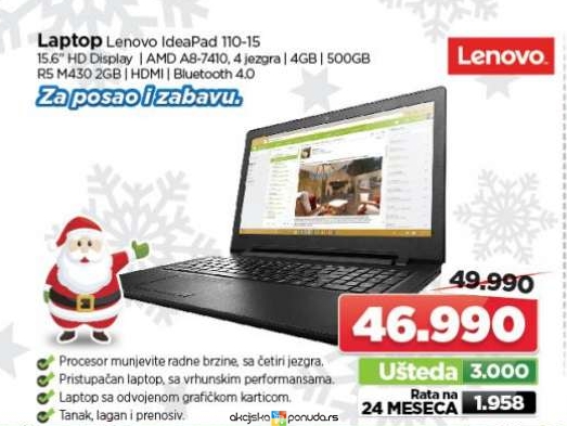 Laptop Lenovo IdeaPad 110-15, Lenovo