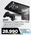 Sony PlayStation PS3 konzola Super Slim 12GB sa igricom Call of Duty Ghost, Sony