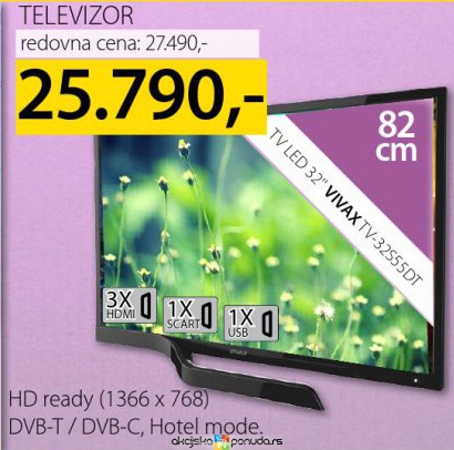 LED televizor Vivax TV-32S55DT, ekran 32", 82 cm, Vivax