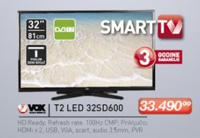 TV LED televizor VOX T1 32SD600,