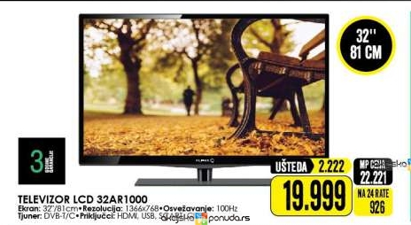 Televizor Alpha TV 32 in LED HD Ready, Alpha