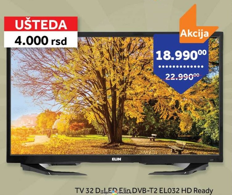 Televizor Elin TV 32 in LED HD Ready, Elin