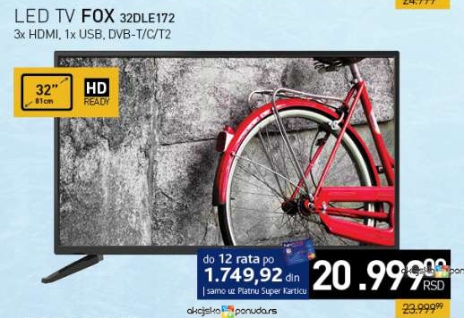 Televizor Fox TV 32 in LED HD Ready, Fox