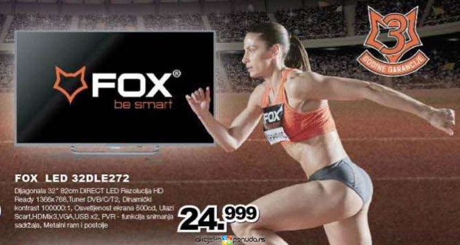 Televizor Fox TV 32 in LED HD Ready, 32DLE272, Fox