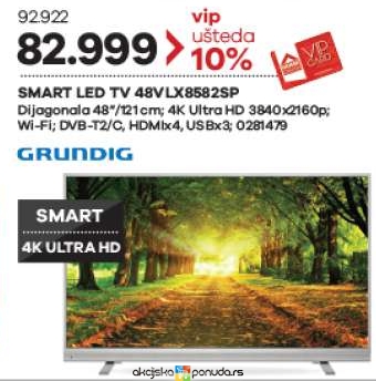 Televizor Grundig TV 48 in Smart LED 4K UHD, Grundig