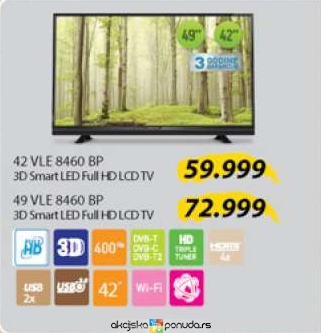 Grundig TV 49 in Smart LED Full HD 49VLE8460BP, Grundig