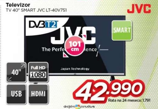 JVC TV 40 in Smart LED Full HD, JVC