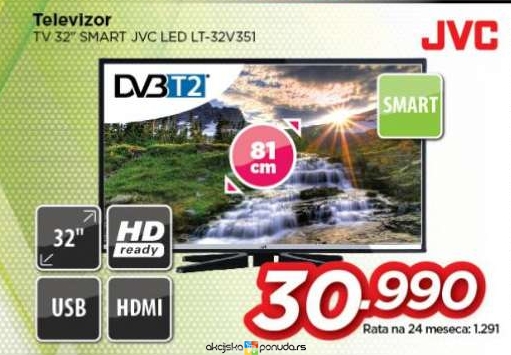 JVC TV 32 in Smart LED HD Ready, JVC