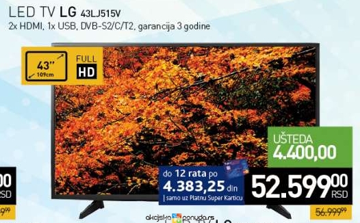 Televizor LG TV 43 in LED Full HD, LG