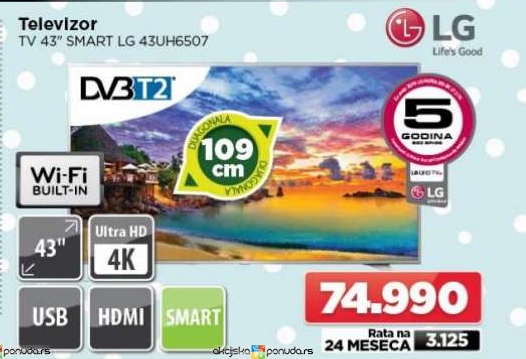 Televizor LG TV 43 in Smart LED UHD, LG