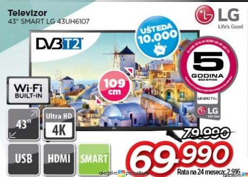 Televizor LG TV 43 in Smart LED 4K UHD, LG