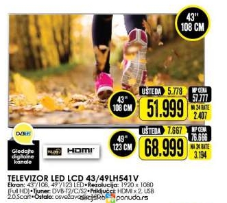 Televizor LG TV 43 in LED Full HD, LG