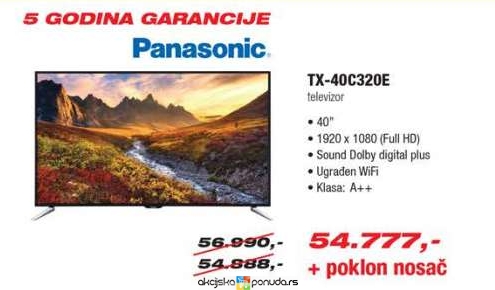 Televizor Panasonic TV 40 in LED Full HD, TX-40C320E, Panasonic