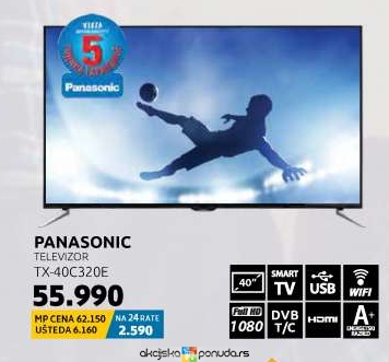 Panasonic TV 40 in Smart LED Full HD, Panasonic